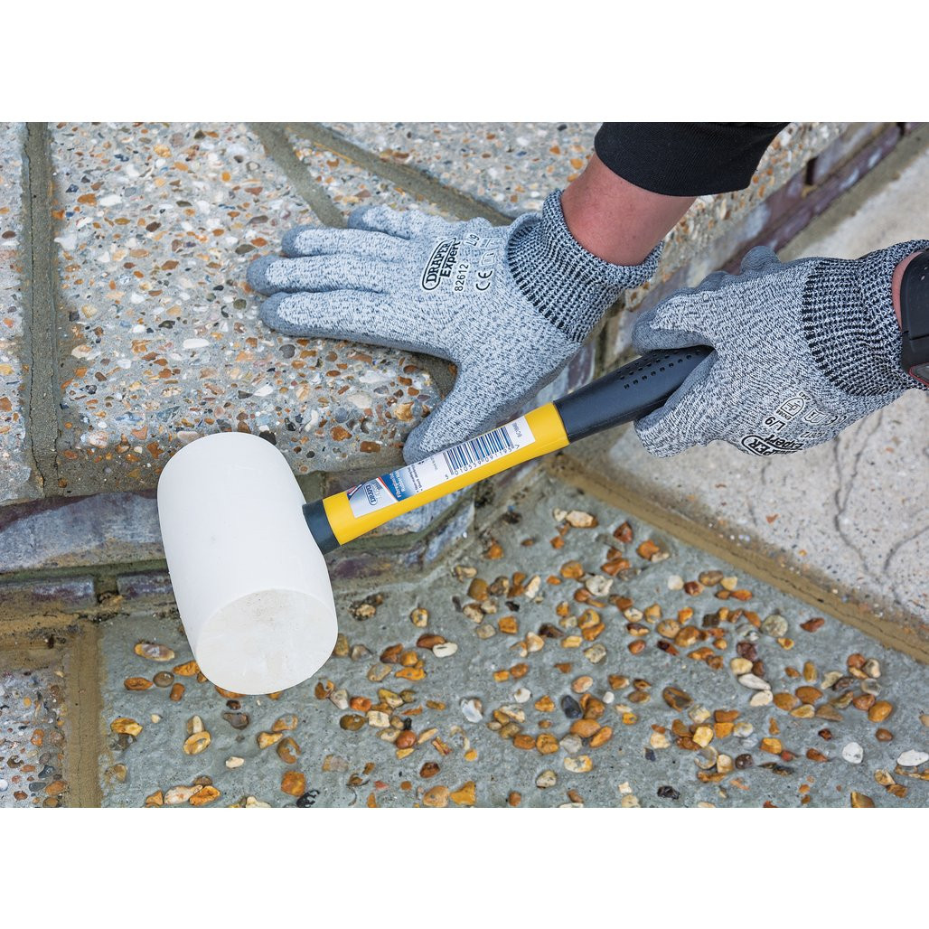 Draper Expert Non-Marking Rubber Head Mallet with Fibreglass Shaft ...