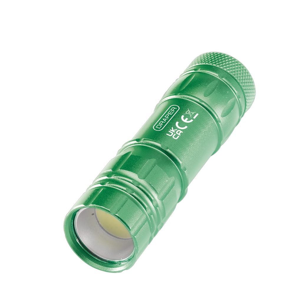 COB LED Aluminium Hand Torch, 3W, 85 Lumens, 3 x AAA Batteries Supplied ...