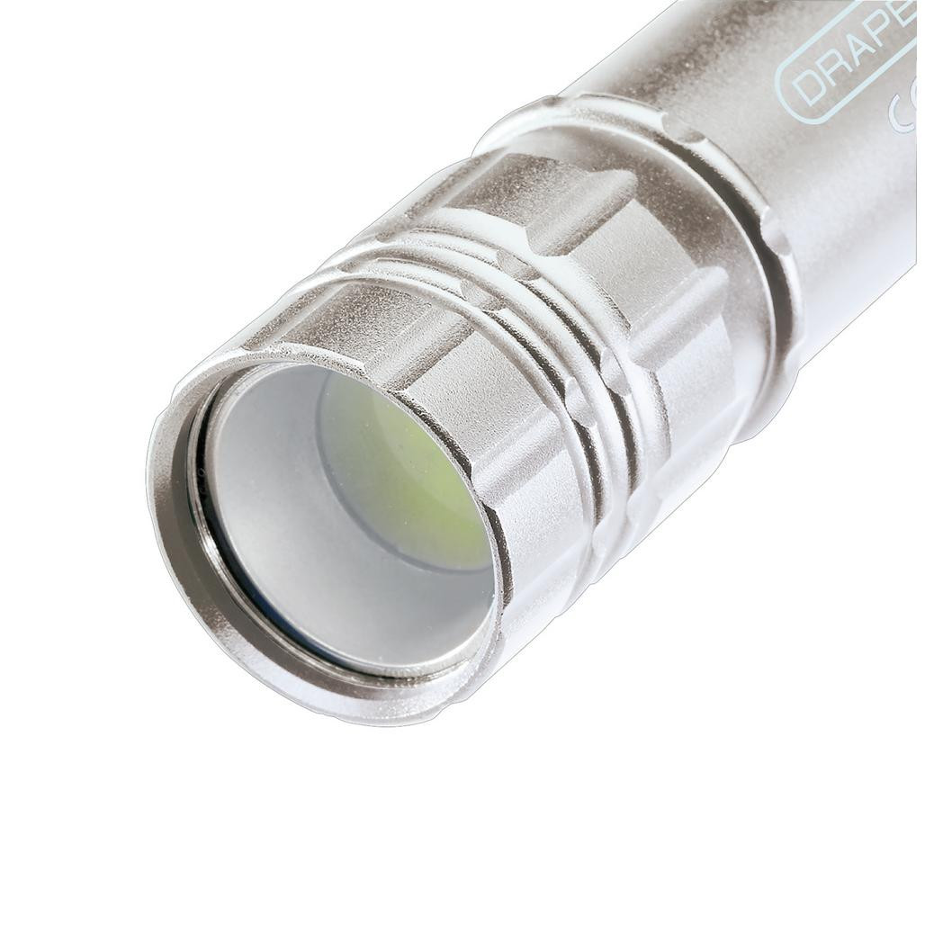 COB LED Aluminium Hand Torch, 3W, 85 Lumens, 3 x AAA Batteries Supplied ...