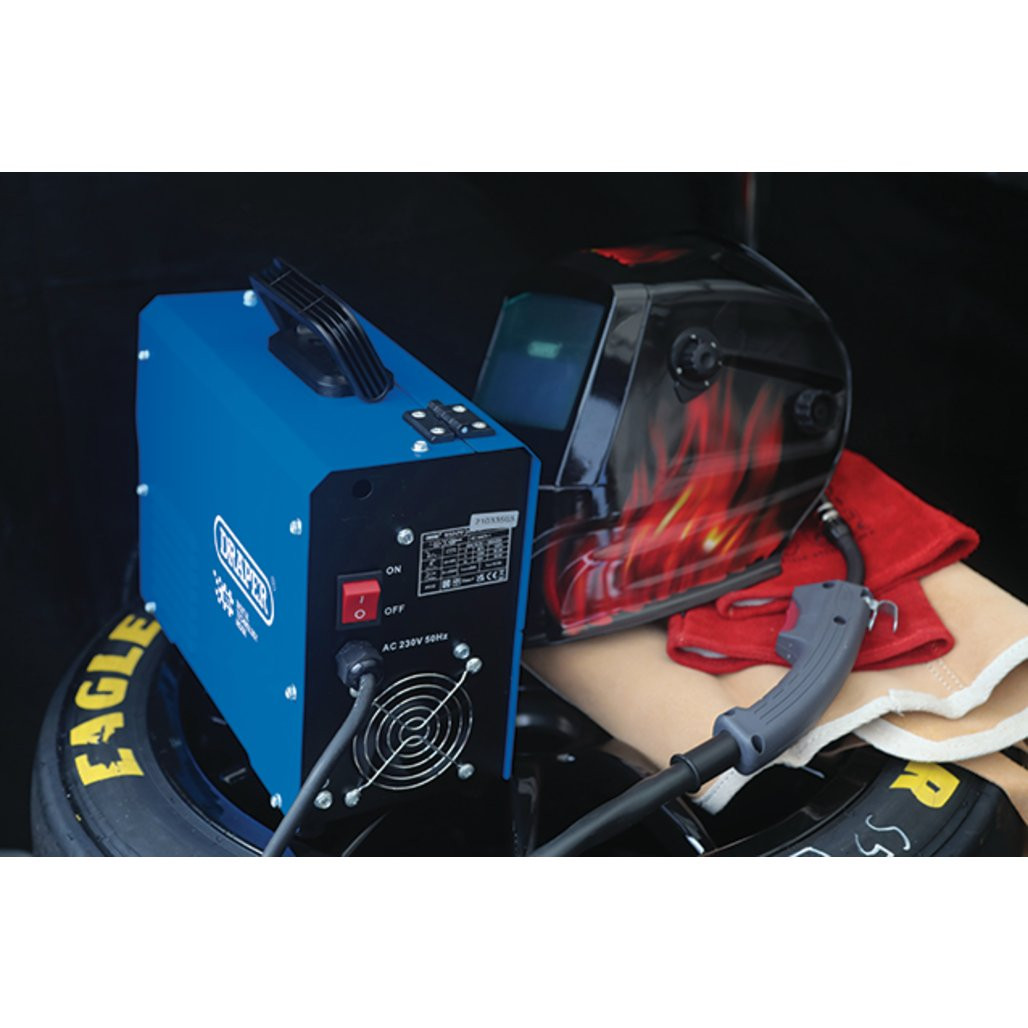 Draper 70049 Gasless MIG Inverter Welder - 120A Dual MIG/MMA Welder ...