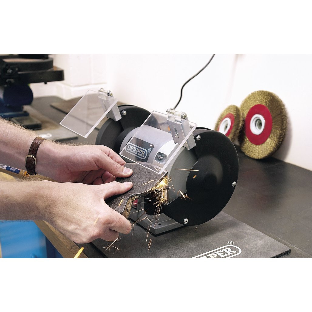 Bench Grinder, 150mm, 250W (66804) | Draper Tools