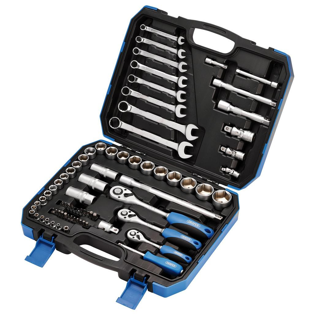 Metric Tool Kit, 1/4", 3/8" and 1/2" Sq. Dr. (75 Piece) (16364 ...