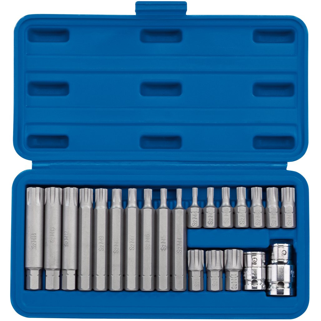 Draper Expert Ribe® 3/8, Socket and Bit Set, 1/2" Sq. Dr. (22 Piece ...