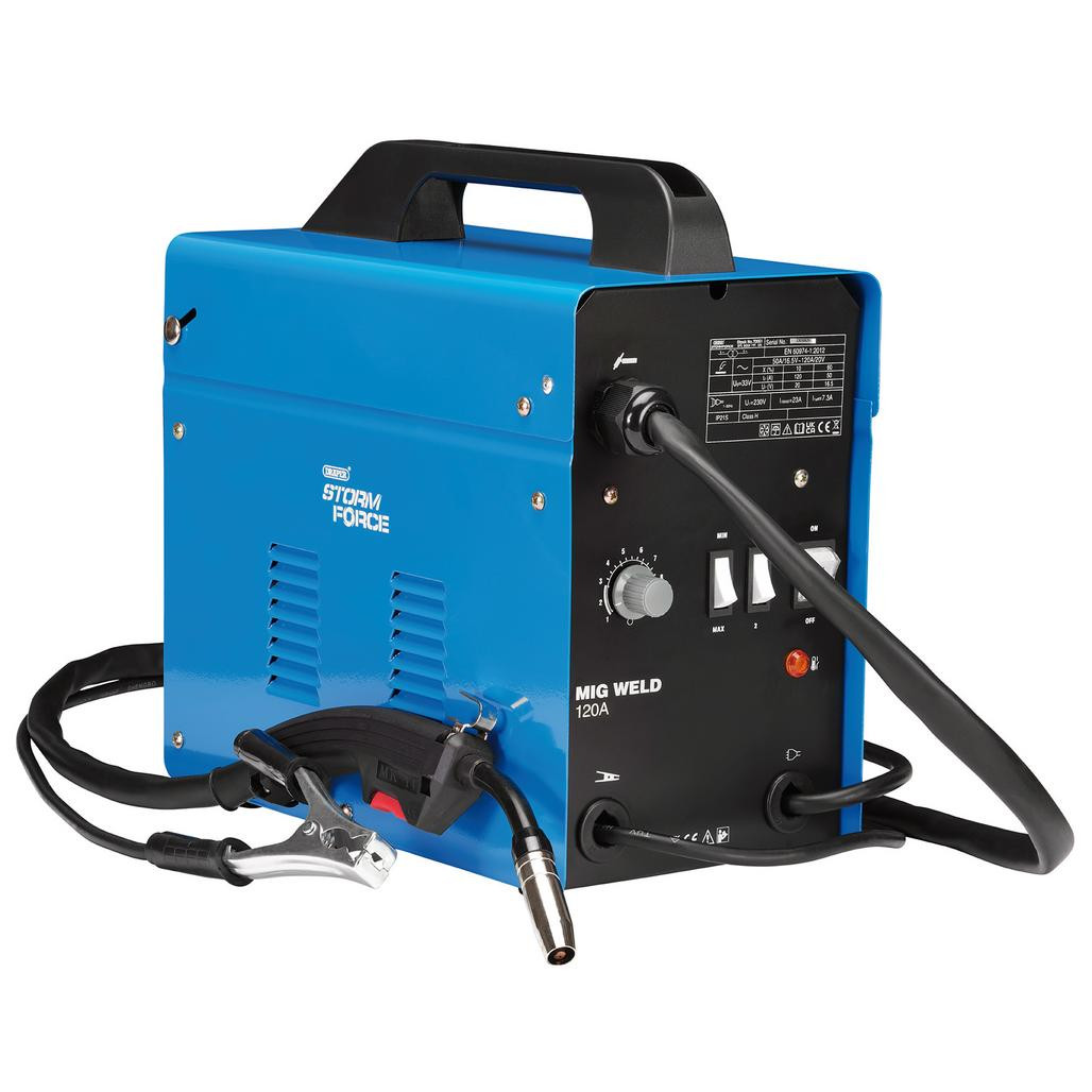Draper Storm Force® Gasless MIG Welder, 120A (70051) | Draper Tools