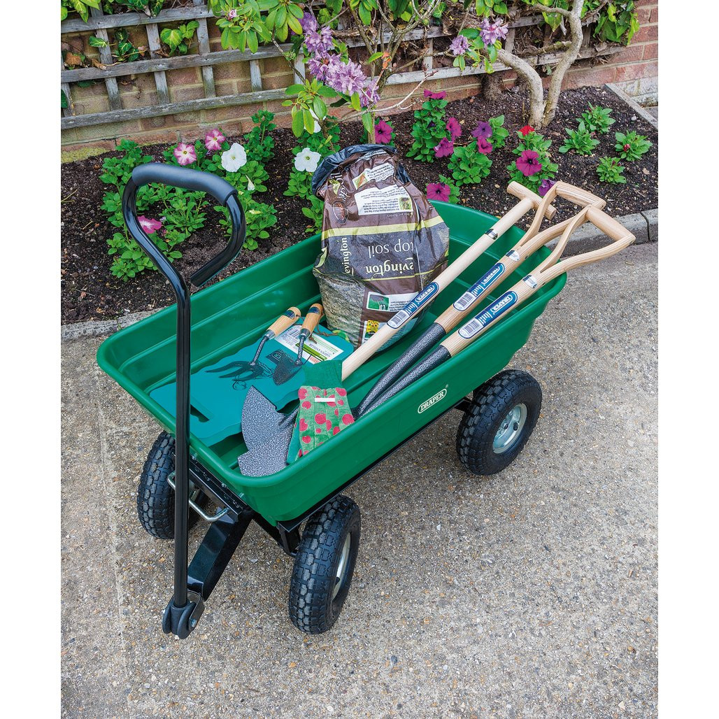 Garden Tipping Trolley Cart, 75L (58553) | Draper Tools