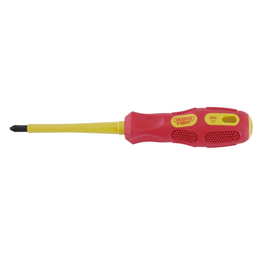 Draper Expert VDE Approved Fully Insulated PZ TYPE Screwdriver, No.2 x ...