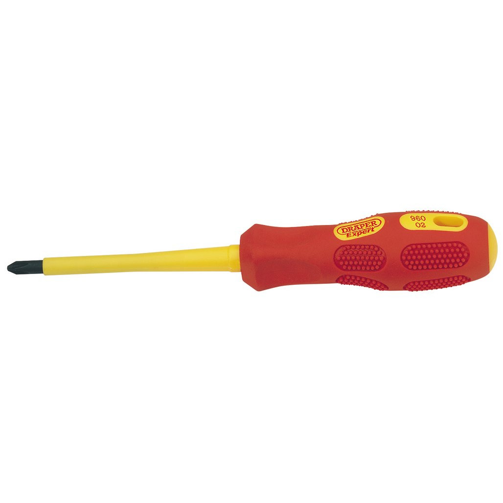 Draper Expert VDE Approved Fully Insulated Cross Slot Screwdriver, No.2 ...