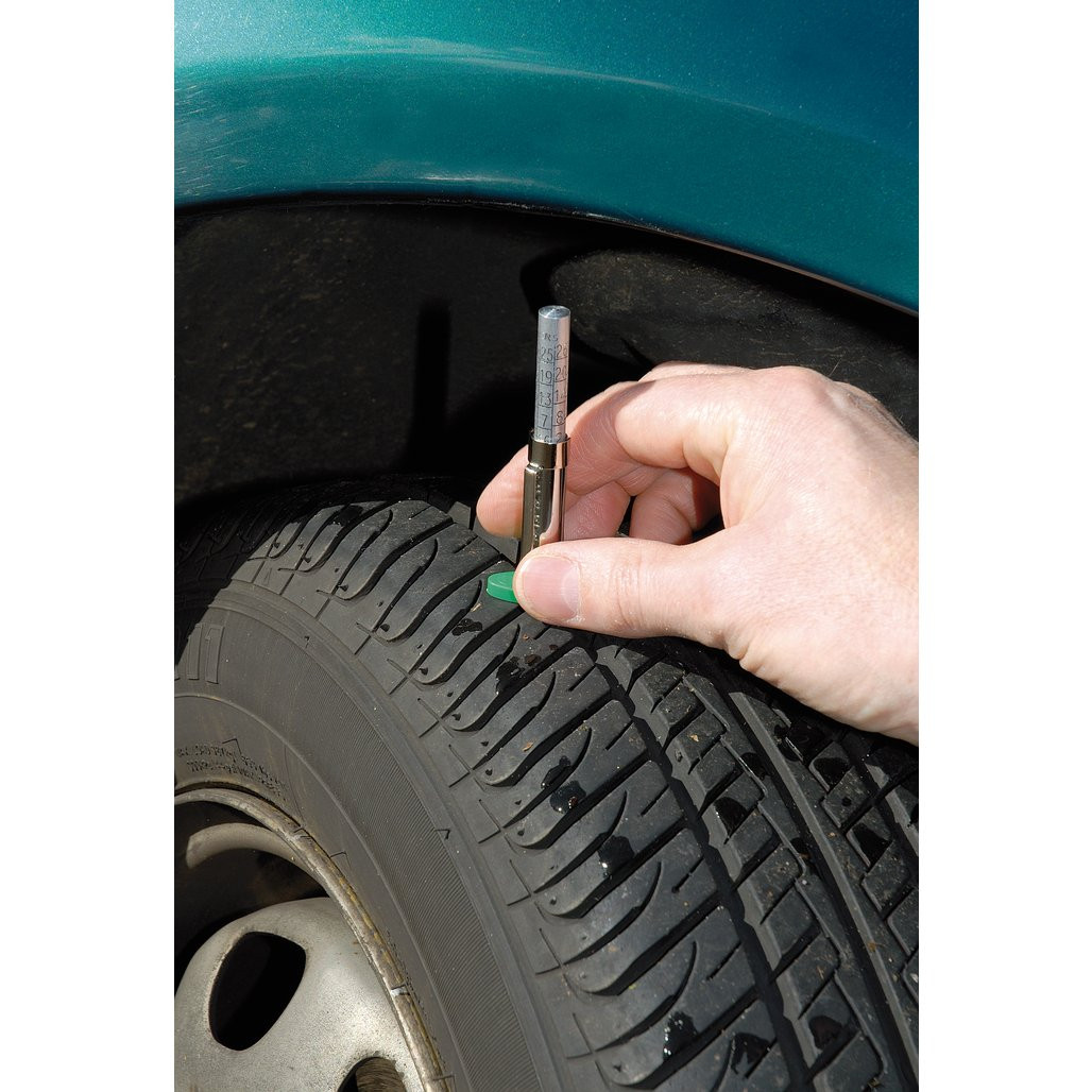 Tyre Tread Depth Gauge, 1-26mm (27298) | Draper Tools