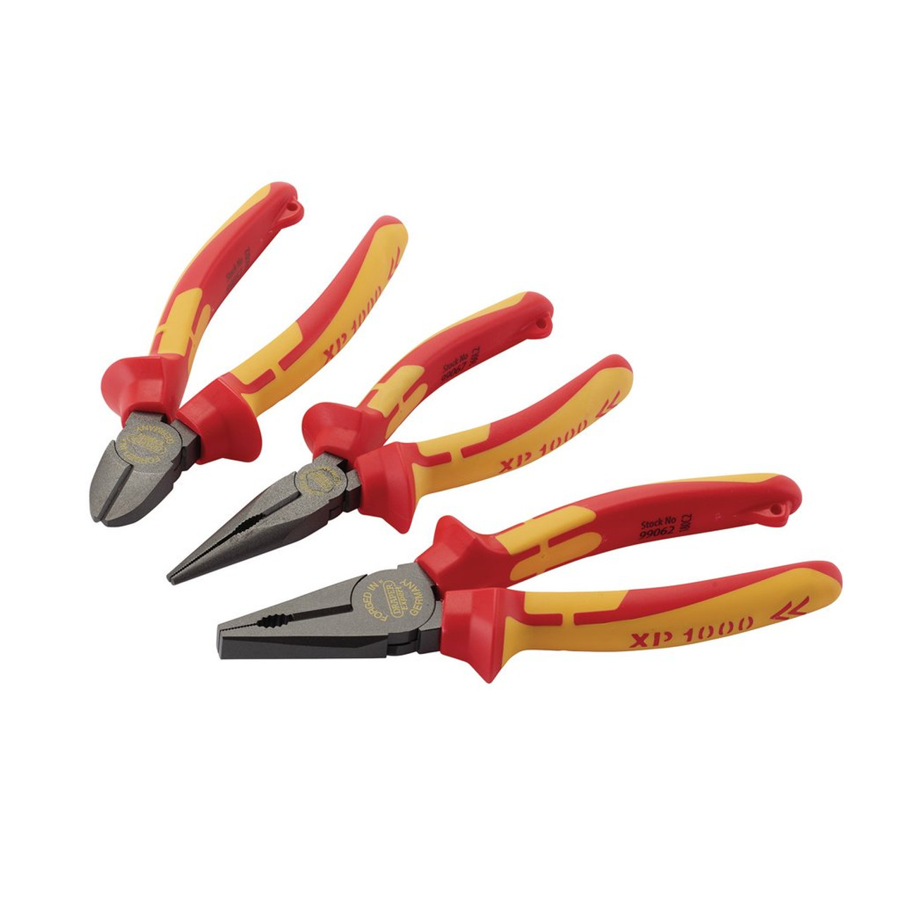 XP1000® VDE Pliers Set, Tethered (3 Piece) (99070) | Draper Tools