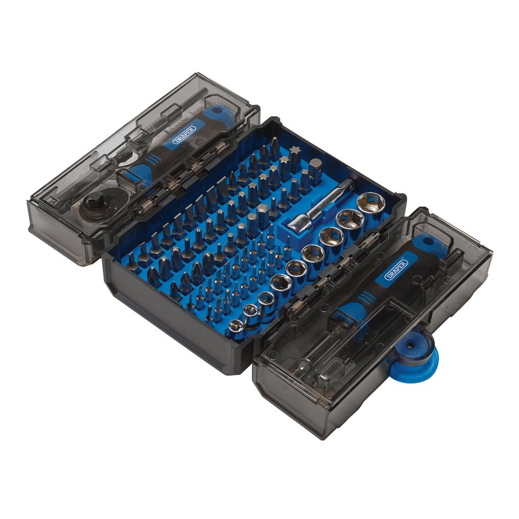 Ratchet and Screwdriver Bit Set (78 Piece) (28029) | Draper Tools