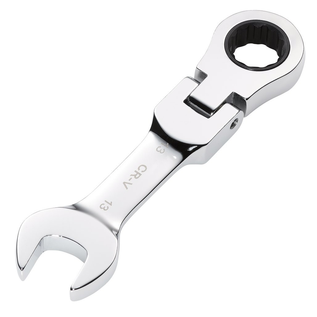 Draper HI-TORQ® Metric Stubby Flexible Head Ratchet Combination Spanner ...