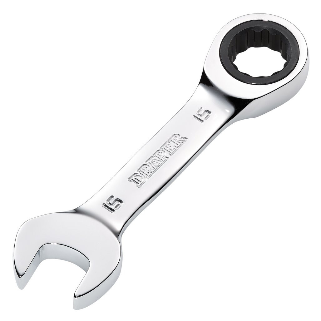 Draper HI-TORQ® Metric Stubby Ratchet Combination Spanner, 15mm ...