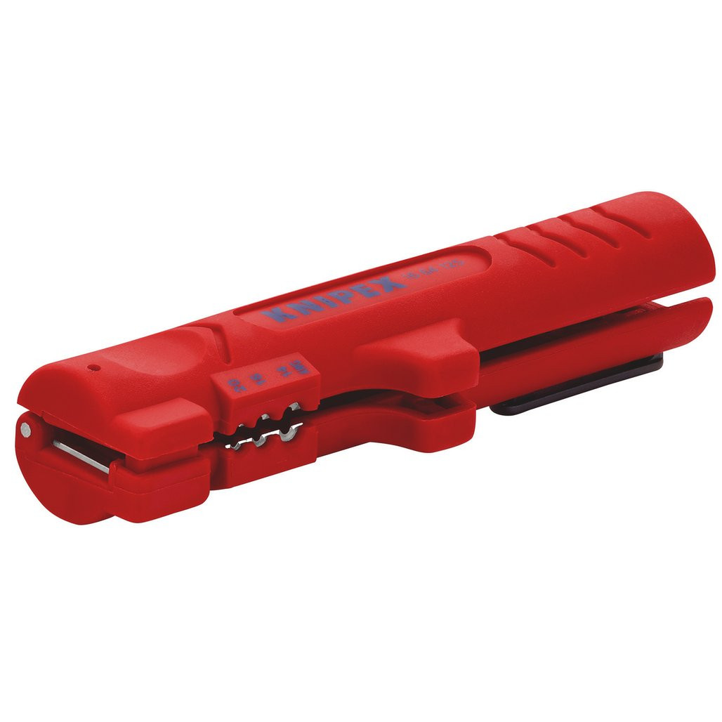 KNIPEX 16 64 125 SB Stripping Tool for flat and round cable, 125mm ...