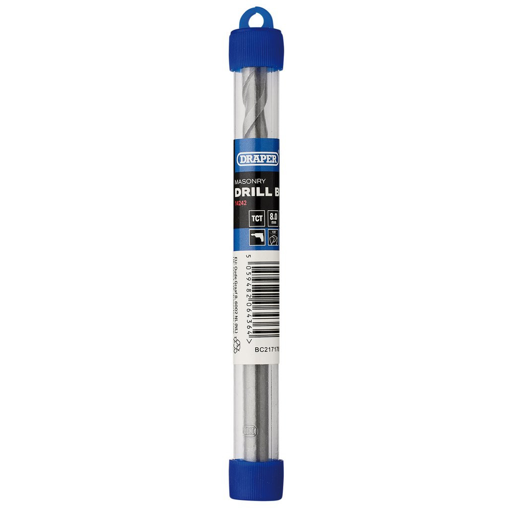 TCT Masonry Drill Bit, 8 x 120mm (14242) | Draper Tools