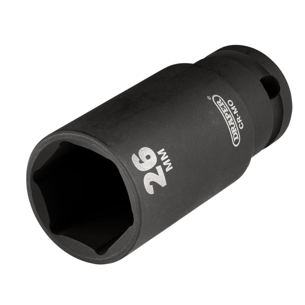 Draper HI-TORQ® Metric Deep Impact Socket, 1/2" Sq. Dr., 26mm (20193 ...