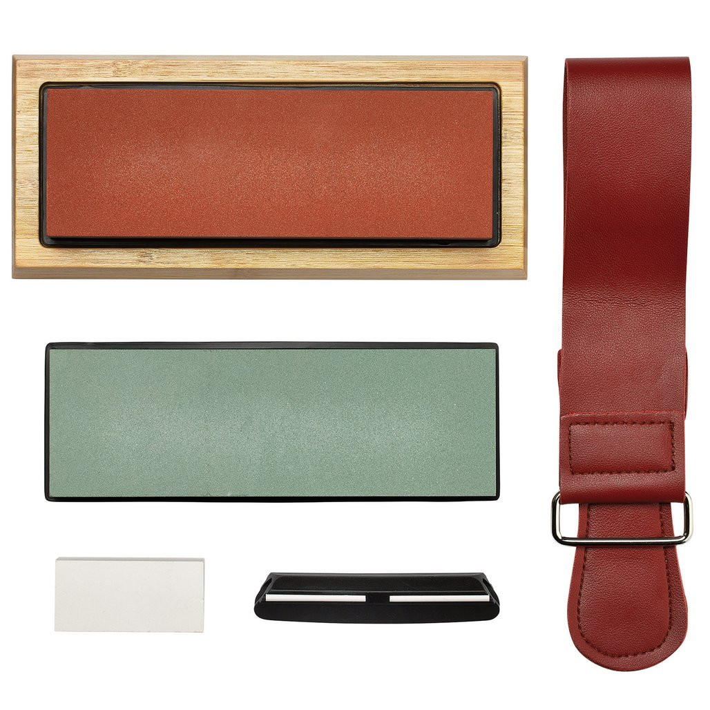 Whetstone Sharpening Stone Set with Non-Slip Base and Angle Guide, 400 ...