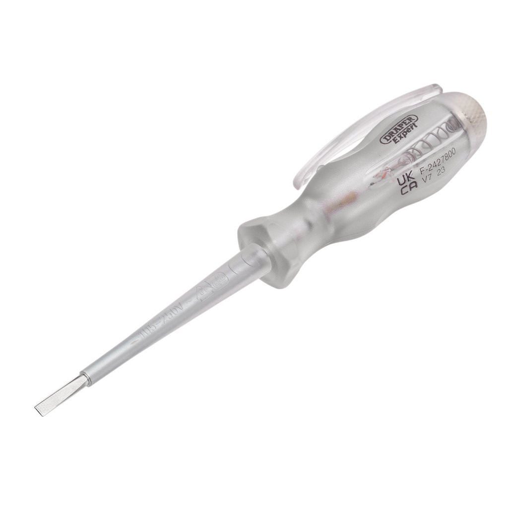 Draper Expert VDE Mains Tester Screwdriver, 105-250V AC, 140mm (14057 ...