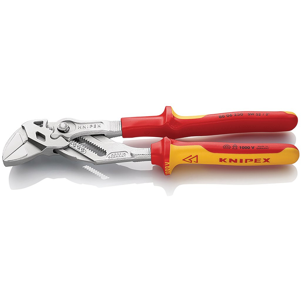 KNIPEX 86 06 250 SB VDE Pliers Wrench (18129) | Draper Tools