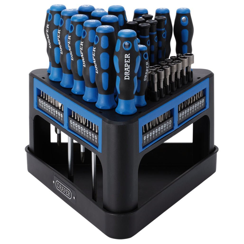 Screwdriver, Socket and Bit Set (100 Piece) (24719) | Draper Tools