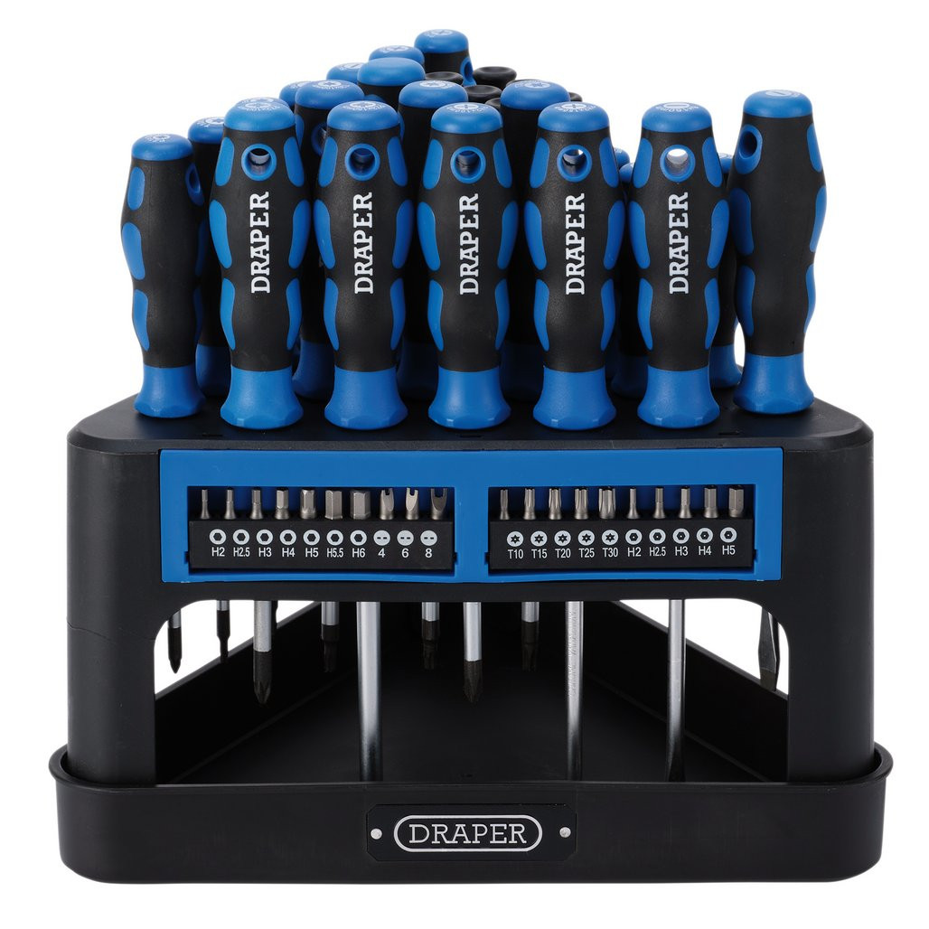 Screwdriver, Socket and Bit Set (100 Piece) (24719) | Draper Tools