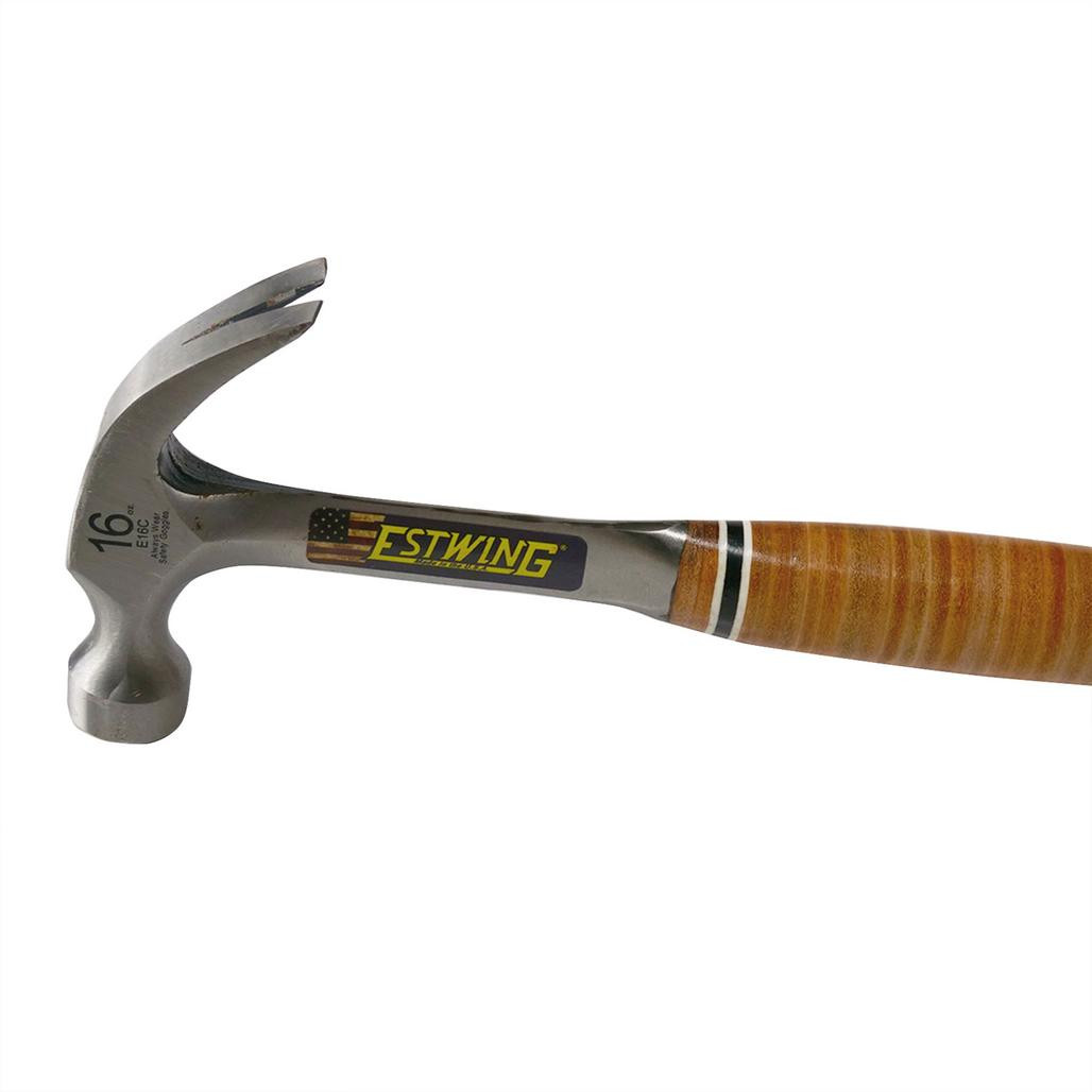 Estwing Curved Claw Hammer with Leather Grip (23506)