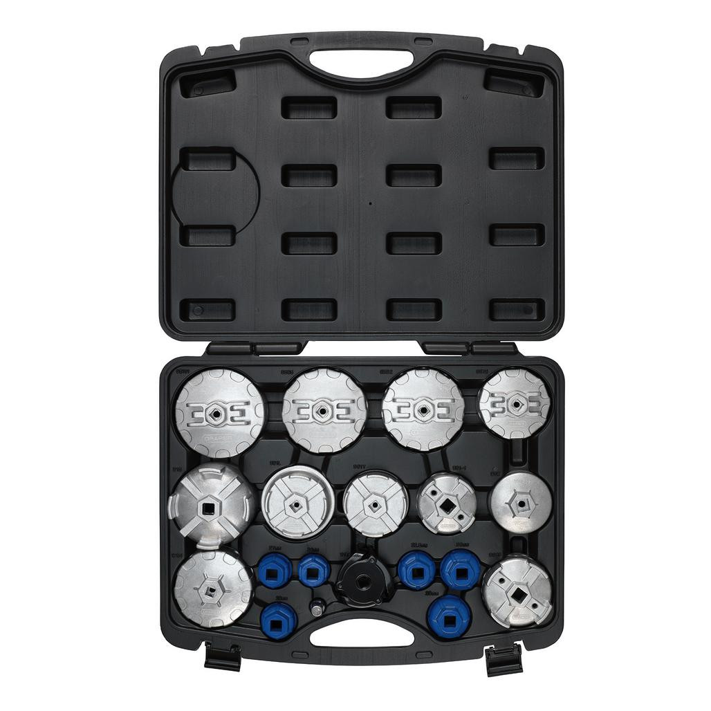 Oil Filter Cap Wrench Set (19 Piece) (27237) | Draper Tools