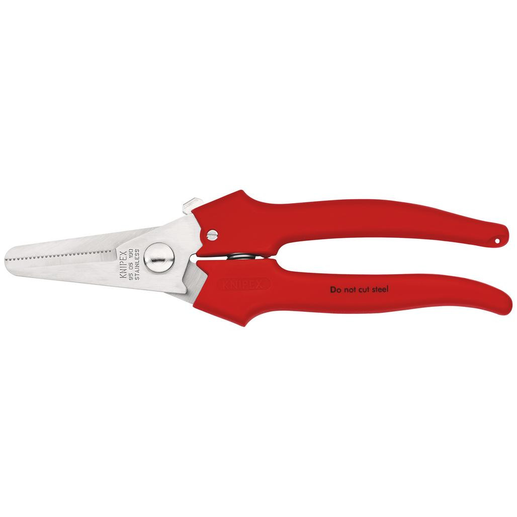 KNIPEX 95 05 190 Combination Shears, 190mm (08139) | Draper Tools