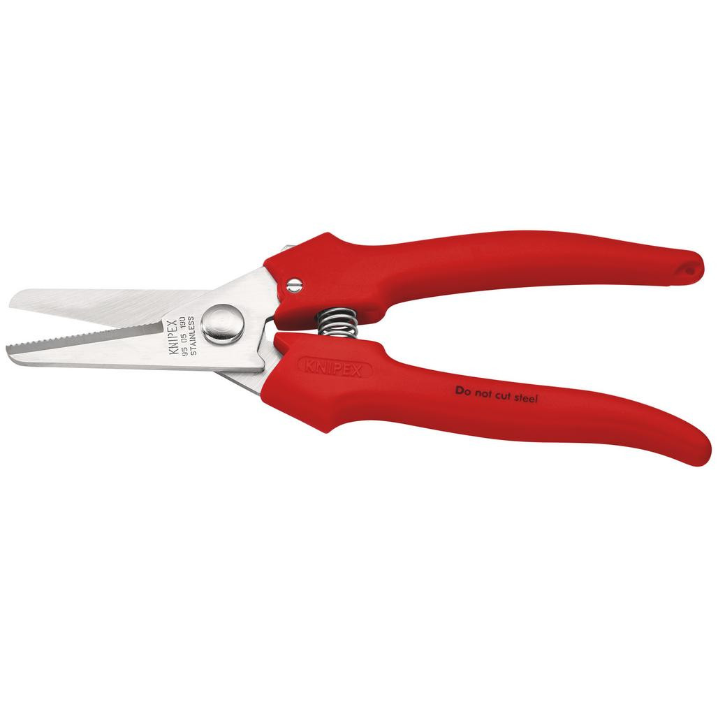 KNIPEX 95 05 190 Combination Shears, 190mm (08139) | Draper Tools
