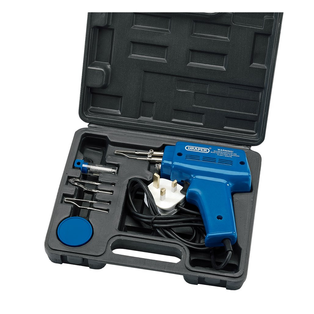 230V Soldering Gun Kit, 100W (71420) | Draper Tools