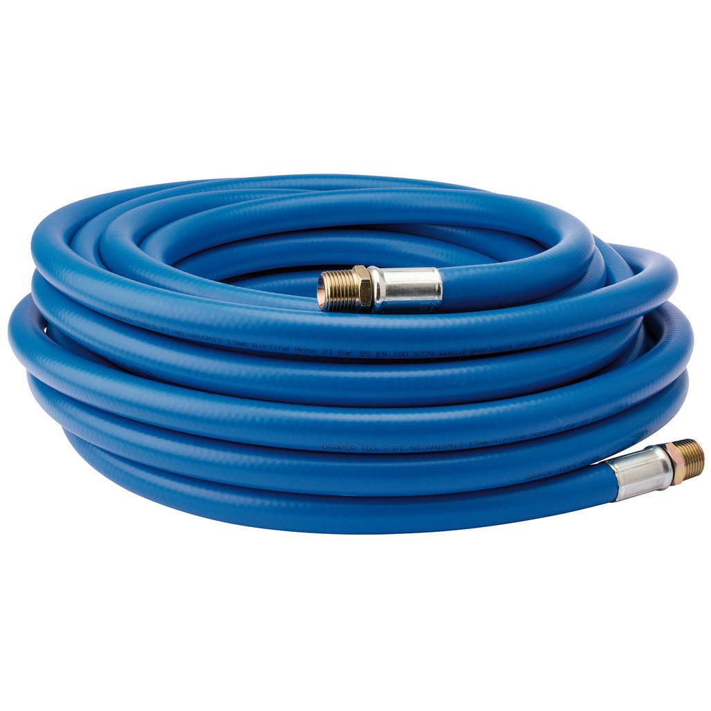 Air Line Hose, 15m, 1/2"/13mm Bore, 1/2" BSP (38344) | Draper Tools