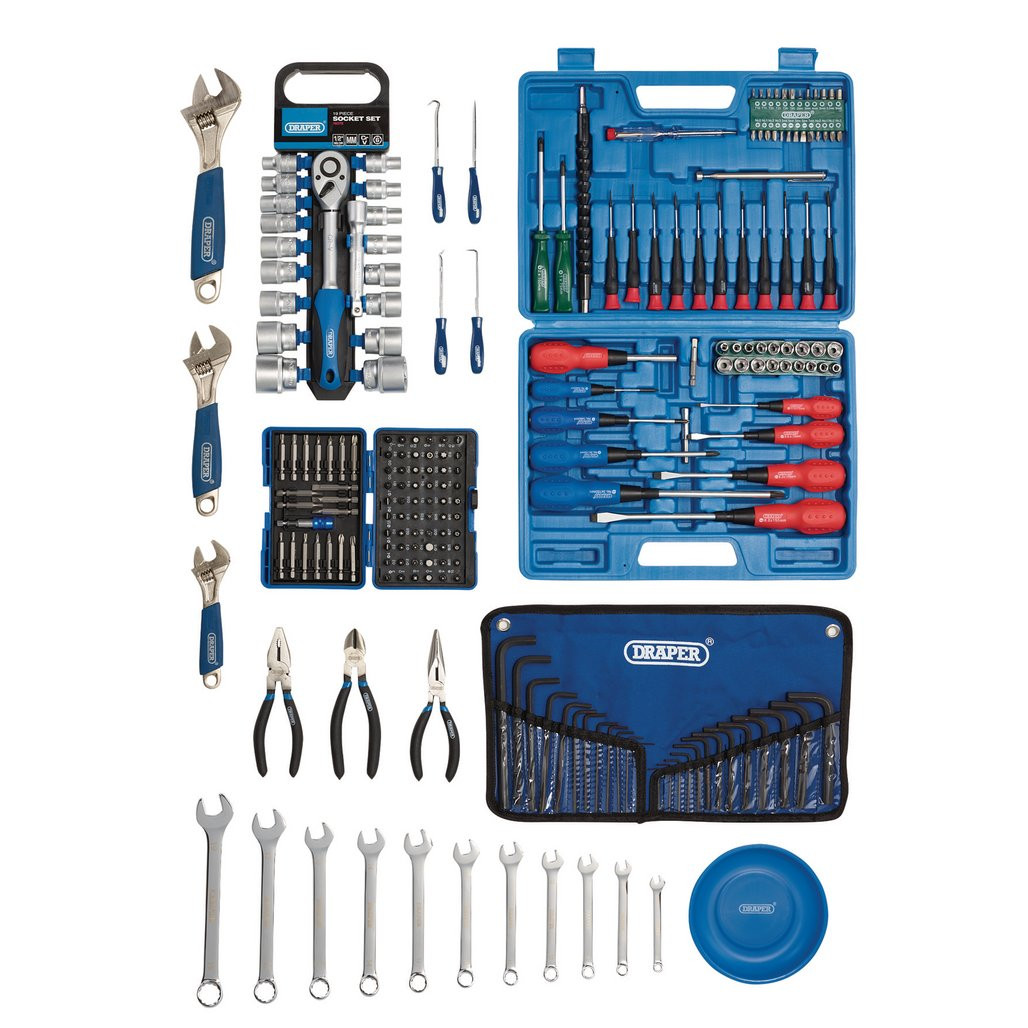 Top Chest Tool Kit, 9 Drawer (216 Piece) (21548) | Draper Tools