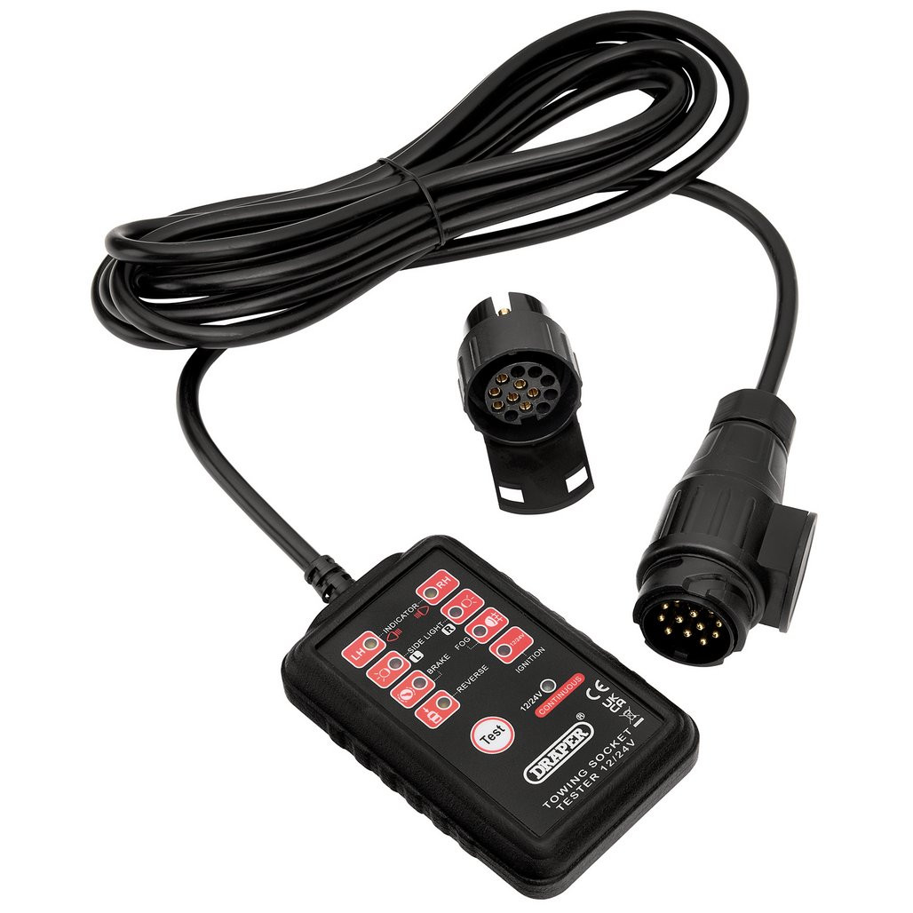 13 and 7-Pin Towbar Socket Tester (27197) | Draper Tools