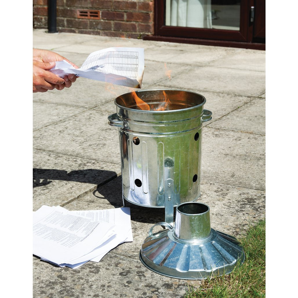 Galvanised Mini Incinerator, 15L (53250) | Draper Tools