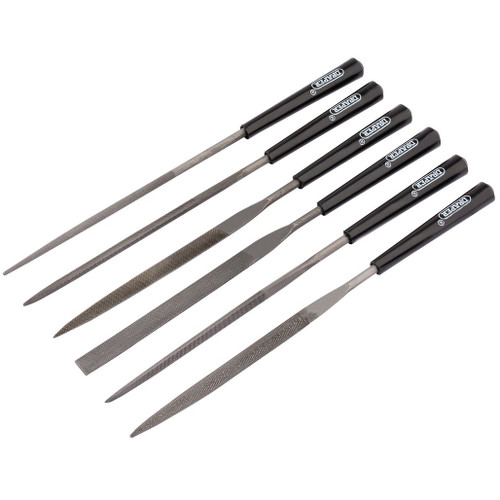 Needle File Set, 140mm (6 Piece) (82577) | Draper Tools