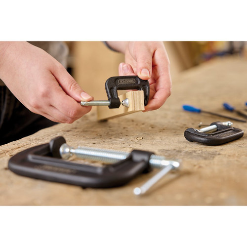 Heavy Duty G-Clamp Set (3 Piece) (18989) | Draper Tools