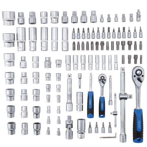 Draper HI-TORQ® Metric Socket and Bit Set, 1/4" and 1/2" Sq. Dr. (110 ...