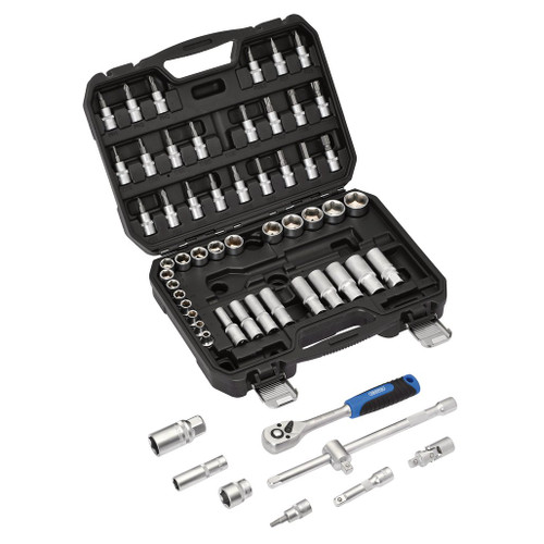 Draper HI-TORQ® Metric Socket and Bit Set, 3/8" Sq. Dr. (58 Piece ...