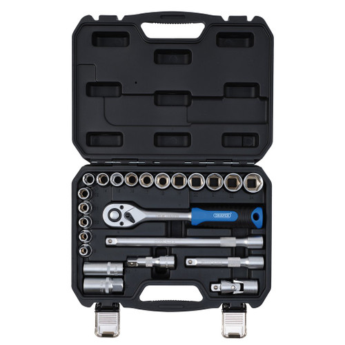 Draper HI-TORQ® Metric Socket Set, 1/2" Sq.. Dr. (23 Piece) - Draper ...