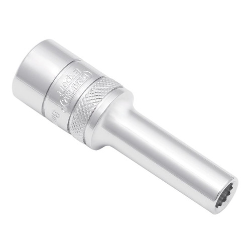 Draper Expert Metric Deep Socket, 1/2" Sq. Dr.,Polished Chrome, 8mm ...