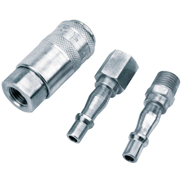 1/4" PCL BSP Air Line Coupling Set (3 Piece) (37844) | Draper Tools