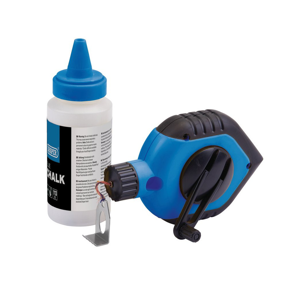 Chalk Line Set, 30m, 115g (2 Piece) (75045) | Draper Tools