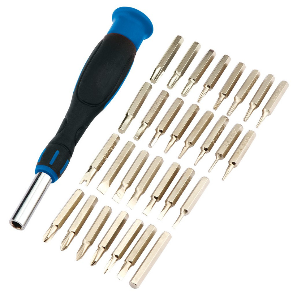 Soft Grip Precision Screwdriver & Bit Set (31 Piece) (09550) | Draper Tools