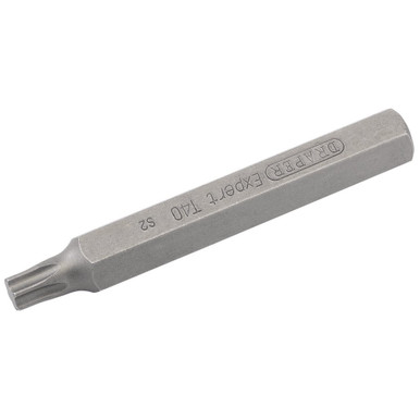Draper Expert T40 x 75mm Draper TX-STAR® 10mm Insert Bit for Mechanics ...