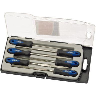 Soft Grip Diamond Needle File Set (47817) | Draper Tools