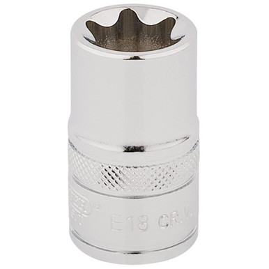 Draper Expert TX-STAR® Socket, 1/2" Sq. Dr., E18 (34340) | Draper Tools