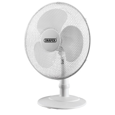 230V Desk Fan, 16"/400mm, 45W (09111) | Draper Tools