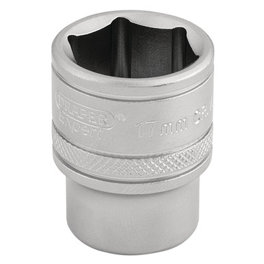 Draper Expert 6 Point Metric Socket, 3/8" Sq. Dr., 17mm (16543 ...