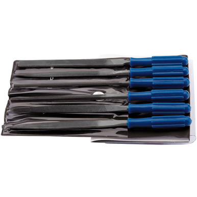 Warding File Set with Handles, 100mm (6 Piece) (14185) | Draper Tools