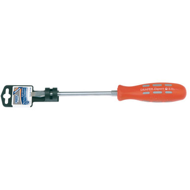 Draper Expert Plain Slot Flared Tip Mechanics Screwdriver, 8 x 150mm ...