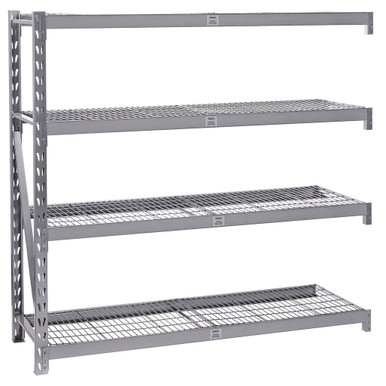Expert Heavy Duty Steel 4 Shelving Extension Unit, 1959 x 610 x 1830mm ...